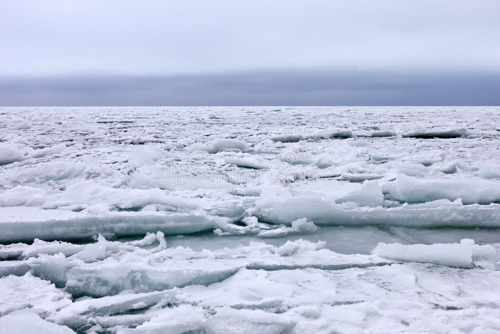 Icing sea stock photo. Image of freeze, icing, breakwater - 23218372