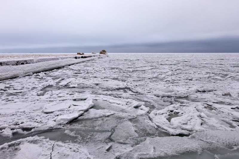 Icing sea stock image. Image of view, tranquil, nature - 23218375