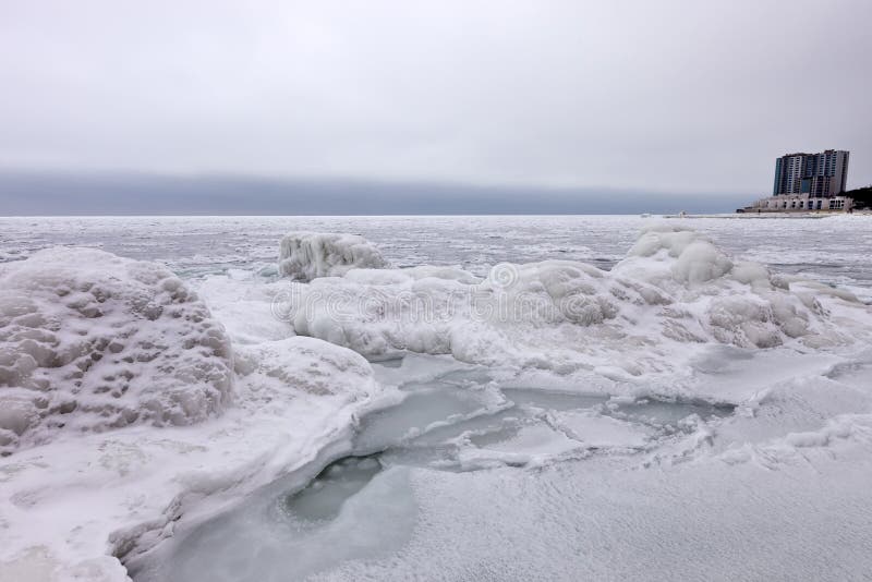 Icing sea stock image. Image of ocean, frost, still, building - 23259327