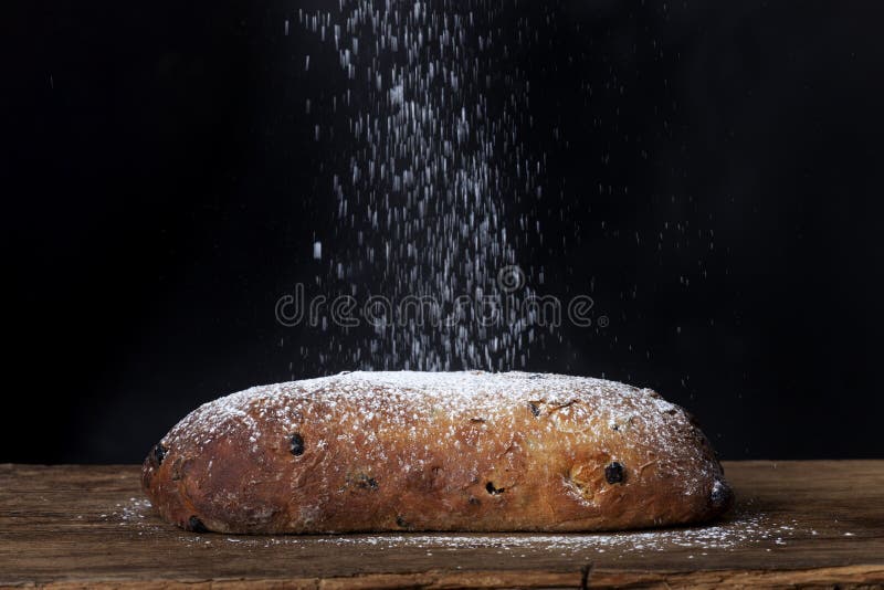 Stollen stock image. Image of bakery, slice, baked, celebration - 105271749