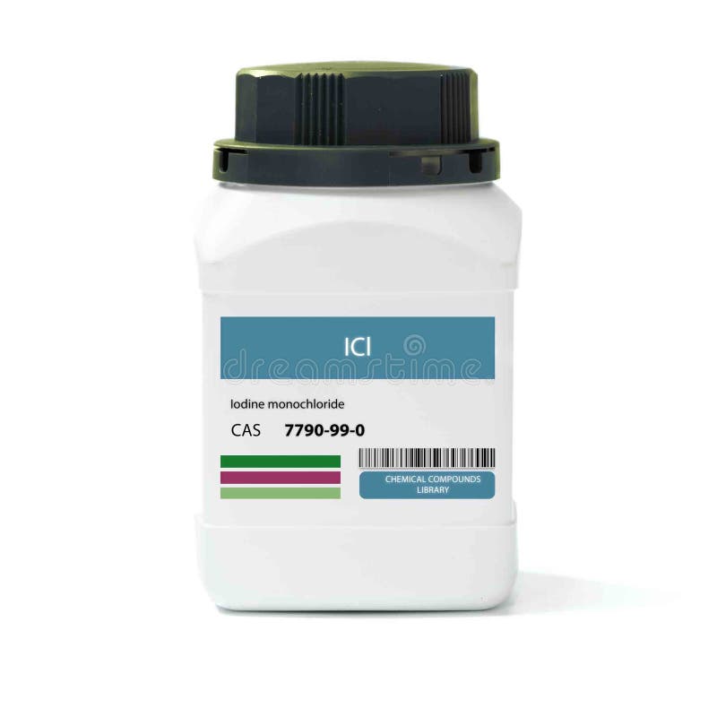 ICl - Iodine Monochloride editorial image. Image of label - 290625715