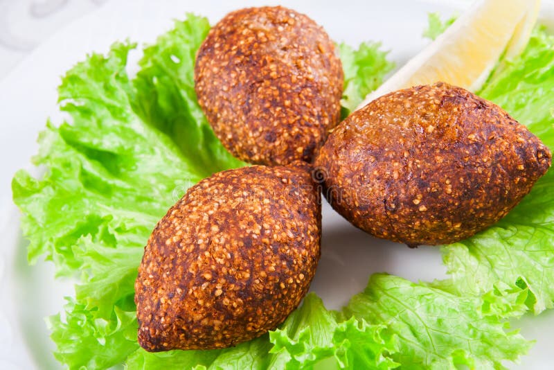 Icli Kofta. Meatballs with Bulgur Stock Image - Image of middle, kofte ...