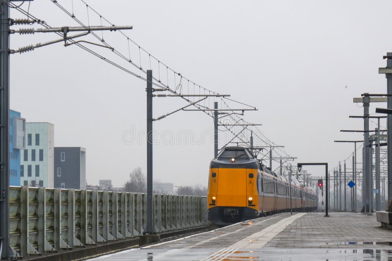 ICM Koploper Intercity Train of NS at the Lelystad Centrum Station ...