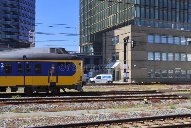 ICM Koploper Intercity Train on Track Along Platform at Utrecht ...