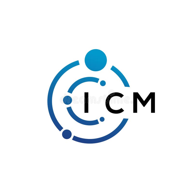 ICM Letter Technology Logo Design on White Background. ICM Creative ...
