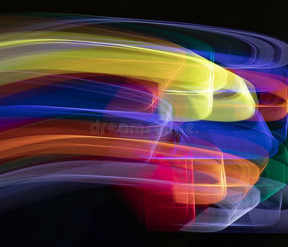 ICM Motion of Colour Window Lights with Left To Right Composition Stock ...