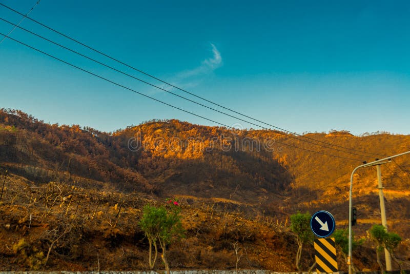 ICMELER, MARMARIS,TURKEY: the Consequences of a Fire in 2021 in the ...