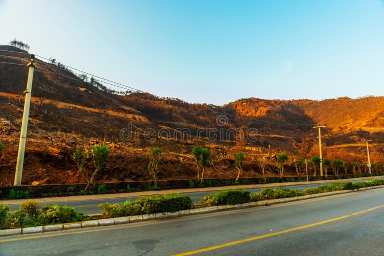 ICMELER, MARMARIS,TURKEY: the Consequences of a Fire in 2021 in the ...