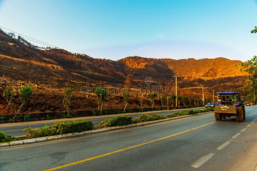 ICMELER, MARMARIS,TURKEY: the Consequences of a Fire in 2021 in the ...