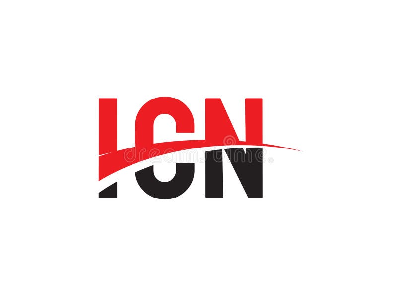 ICN Letter Initial Logo Design Vector Illustration Stock Vector ...