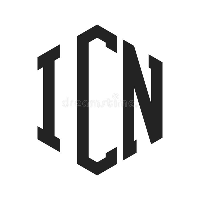 ICN Logo Design. Initial Letter ICN Monogram Logo Using Hexagon Shape ...