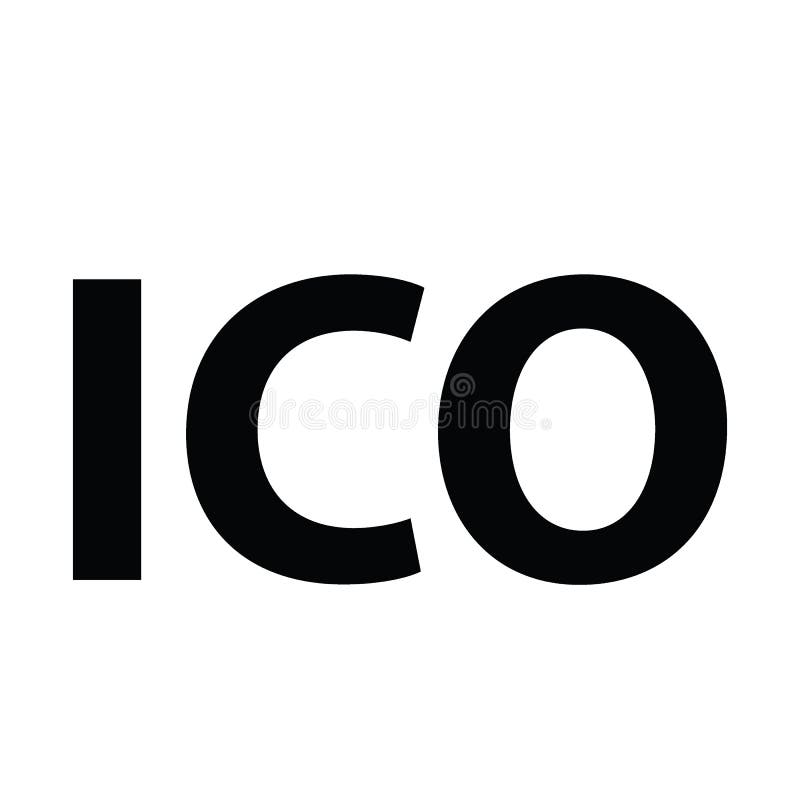 Ico Black Icon Vector. Ico Symbol Stock Vector - Illustration of ...