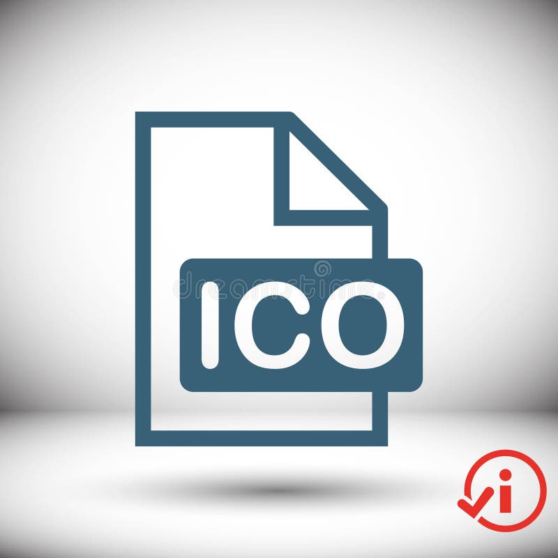 Ico Icon Stock Vector Illustration Flat Design Stock Vector ...