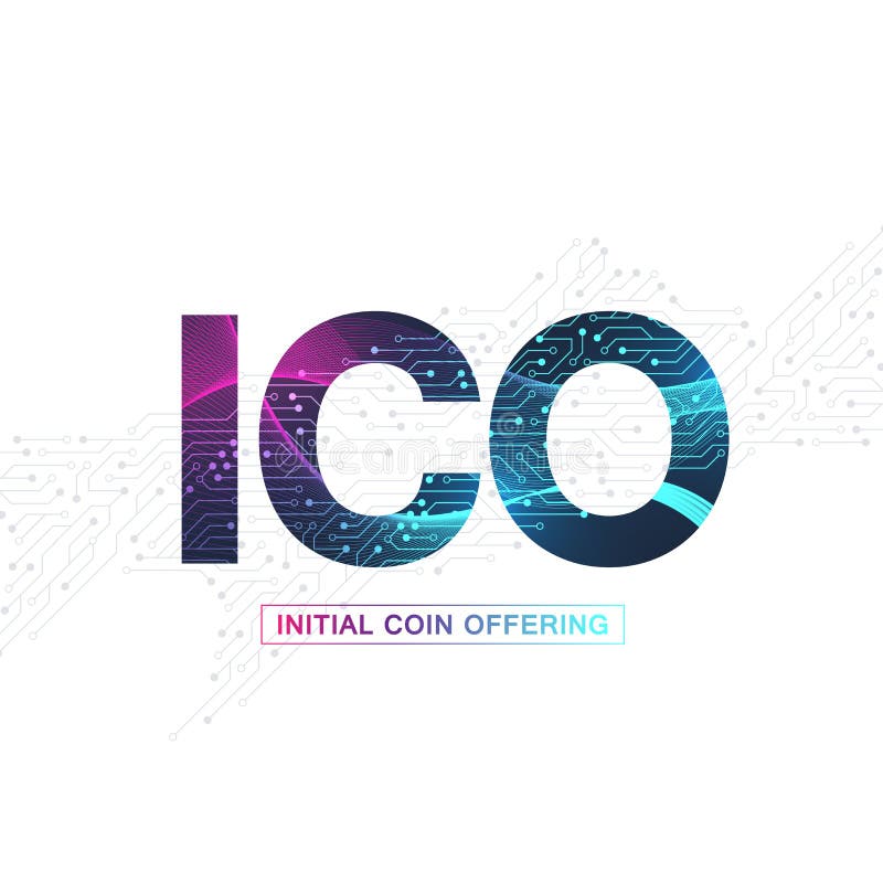 ICO Initial Coin Offering Infographic Web Banner. Initial Coin Offering ...