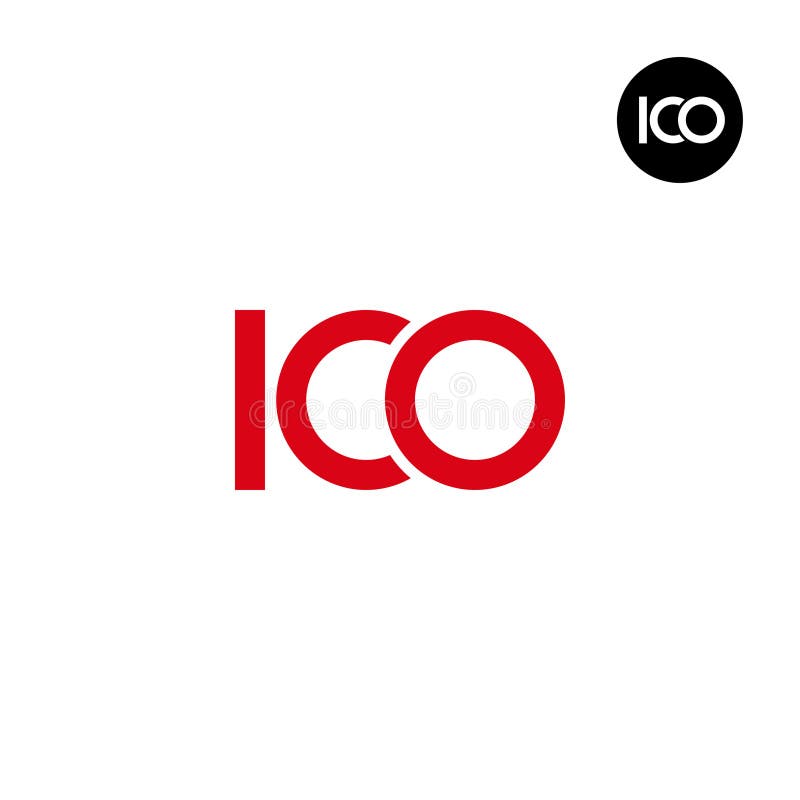 ICO Logo Letter Monogram Design Stock Vector - Illustration of ...