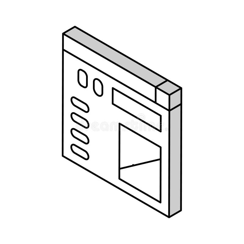 Ico Market Isometric Icon Vector Illustration Stock Vector ...