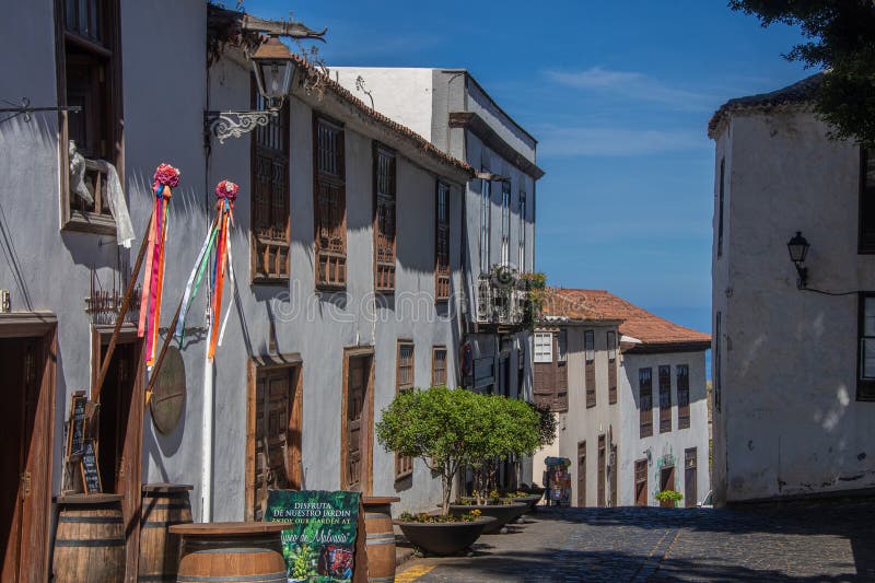 Icod De Los Vinos, Spain 5 September 2023, Streets of Icod De Los Vinos ...