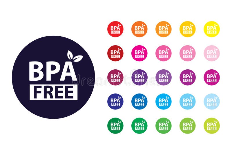 BPA Free Sign Icon. BPA Free Color Symbol. Stock Vector - Illustration ...