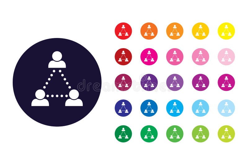 Networking Sign Icon. Networking Color Symbol. Stock Vector ...