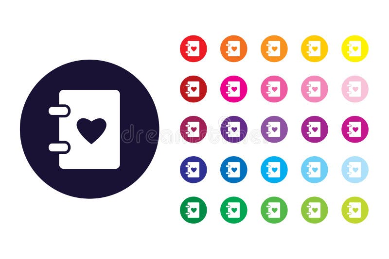 Note Book Sign Icon. Note Book Color Symbol. Stock Vector ...