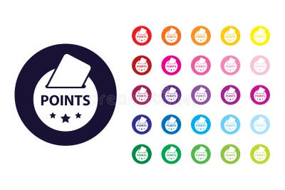 Redeem Points Sign Icon. Redeem Points Color Symbol. Stock Vector ...