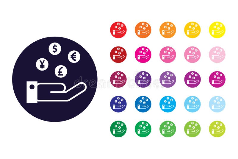 Foreign Currency Sign Icon. Foreign Currency Color Symbol. Stock Vector ...