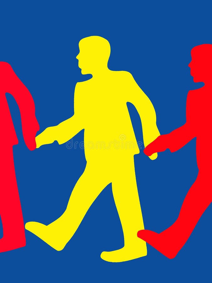 Icon stock illustration. Illustration of human, crossing - 15915392