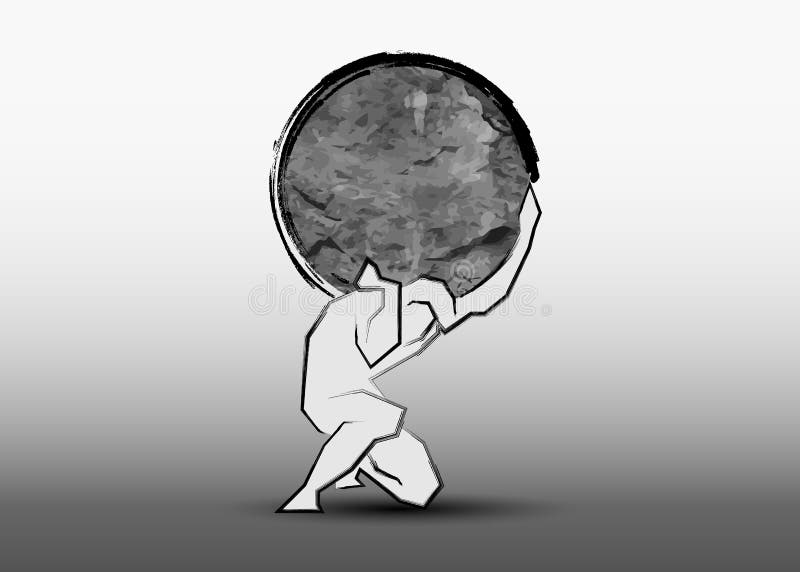 Man Carrying Rock Stock Illustrations – 205 Man Carrying Rock Stock ...