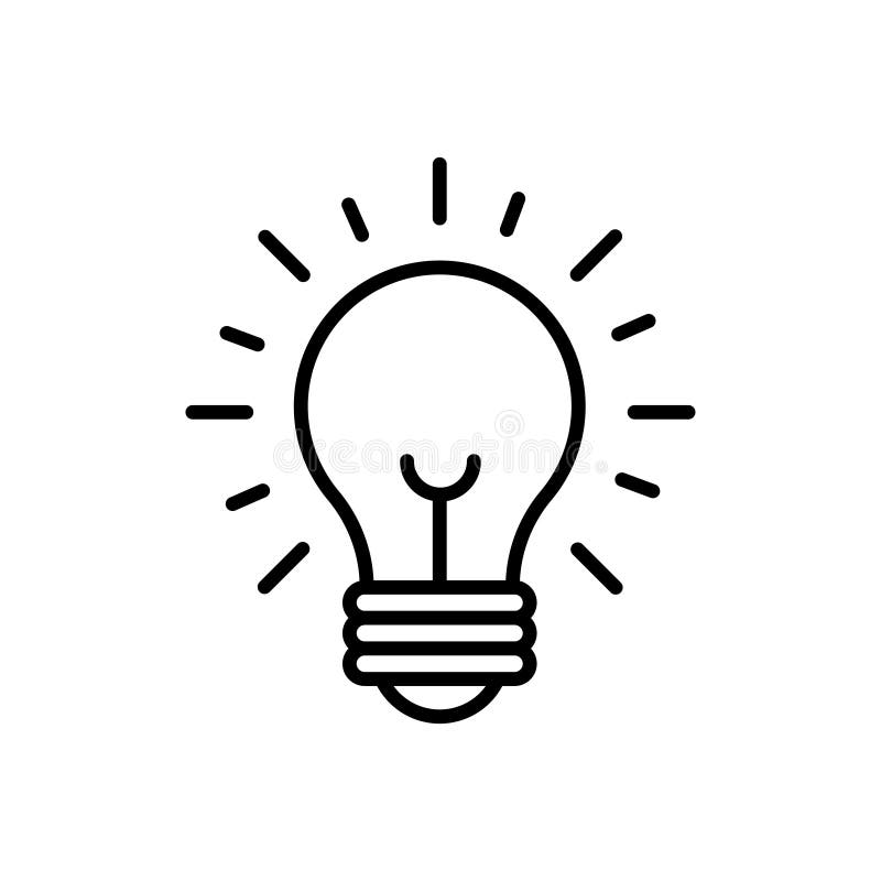 Light Line Icon. Vector Illustration Stock Vector - Illustration of ...