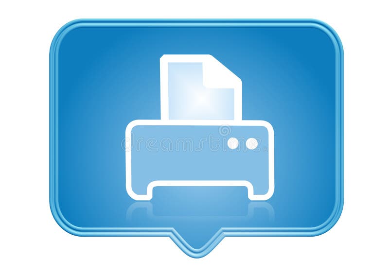 Icon stock illustration. Illustration of printer, reflection - 3728882