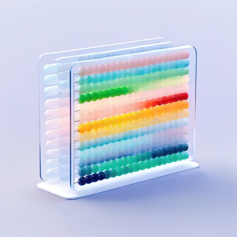 Icon of Abacus, Glossy Glass Style Stock Illustration - Illustration of ...