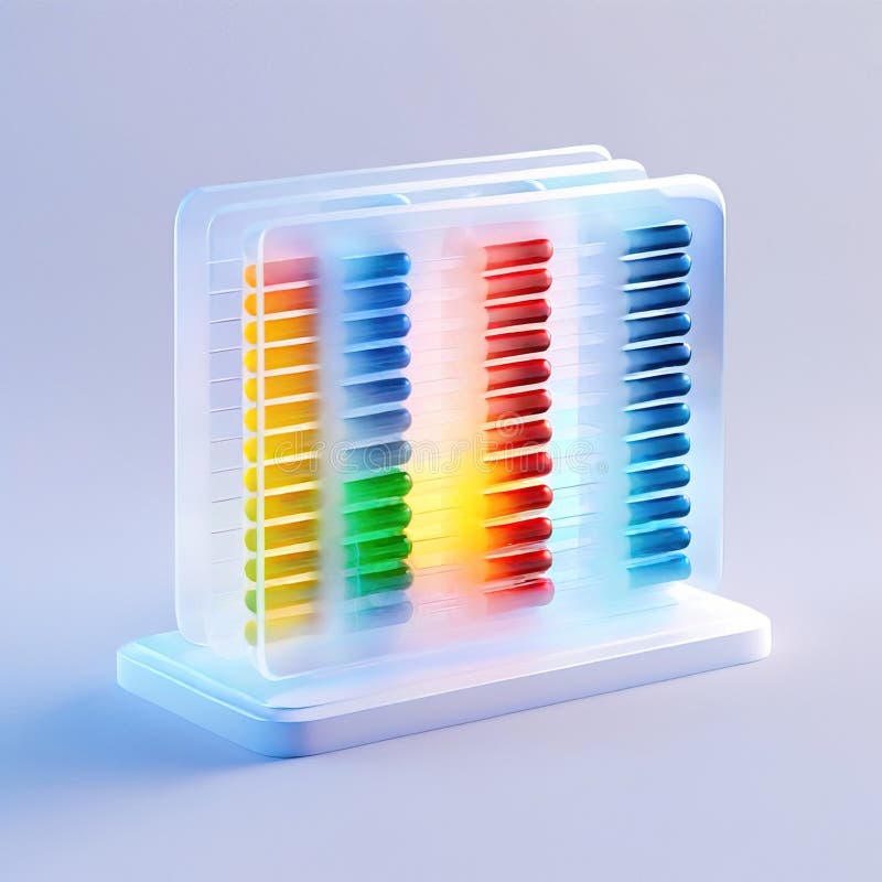 Icon of Abacus, Glossy Glass Style Stock Illustration - Illustration of ...
