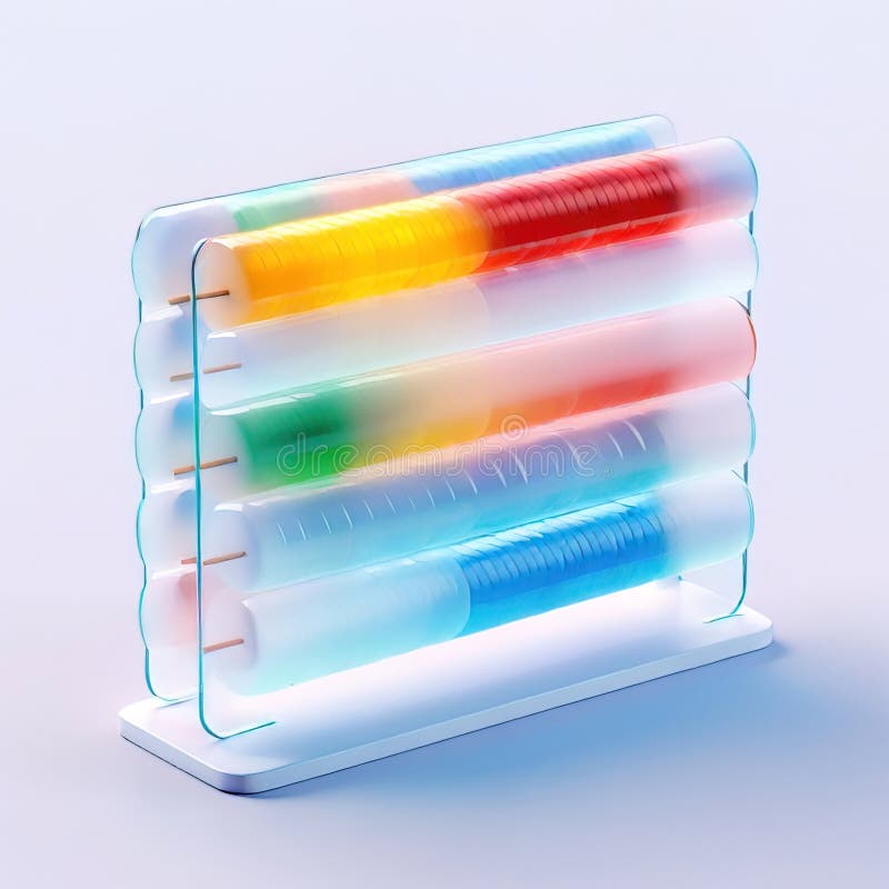 Icon of Abacus, Glossy Glass Style Stock Illustration - Illustration of ...