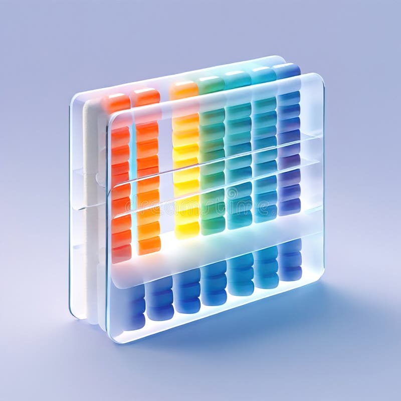 Icon of Abacus, Glossy Glass Style Stock Illustration - Illustration of ...