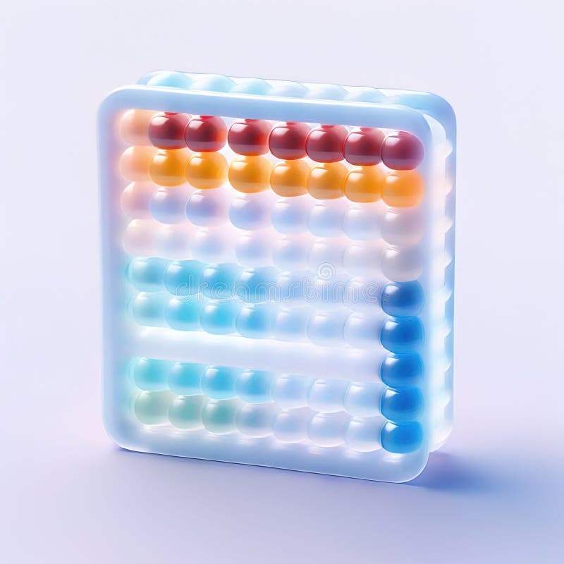 Icon of an Abacus in Flat Style. Vector Illustration Stock Vector ...