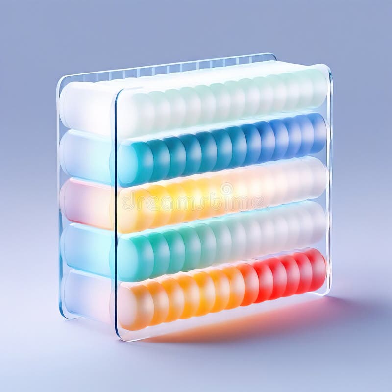 Icon of Abacus, Glossy Glass Style Stock Illustration - Illustration of ...