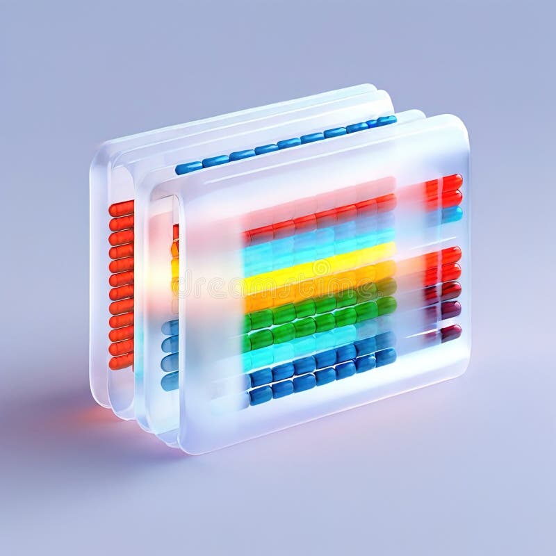 Icon of Abacus, Glossy Glass Style Stock Illustration - Illustration of ...