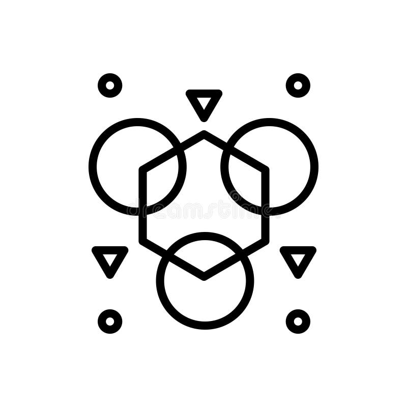 Black Line Icon for Abnormal, Unusual and Different Stock Illustration ...