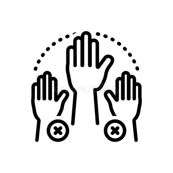 Black Line Icon for Absenteeism, Absent and Missing Stock Vector ...