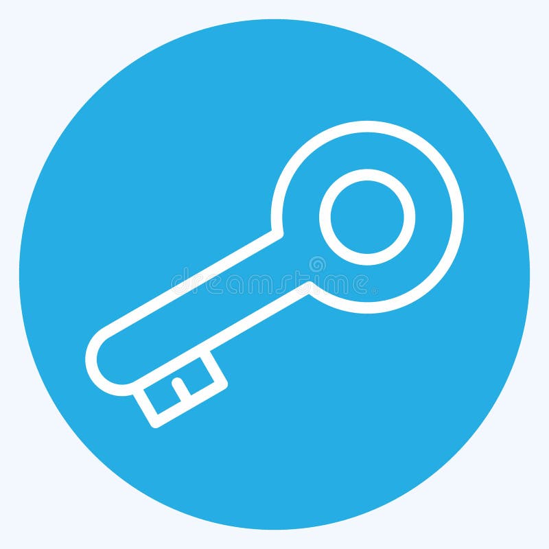 Icon Access Key. Suitable for Security Symbol. Blue Eyes Style. Simple ...