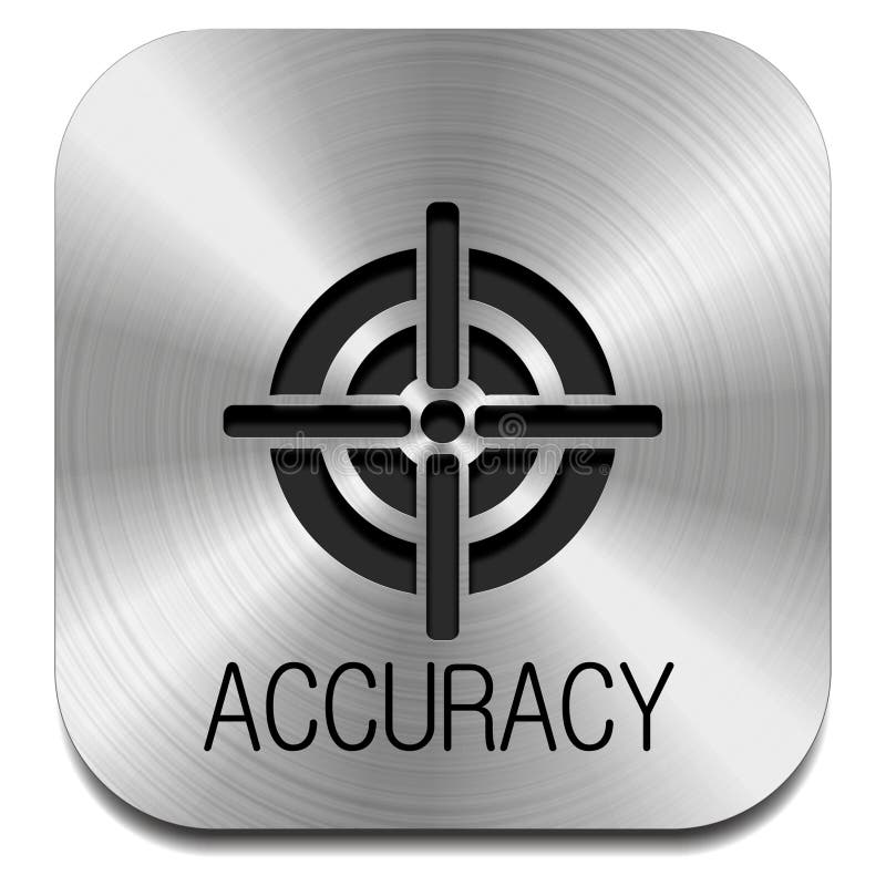Icon accuracy stock illustration. Illustration of accuracy - 58883331