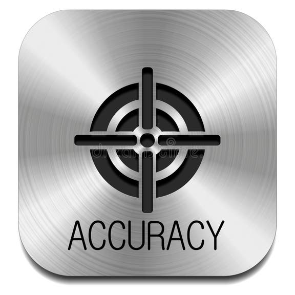 Icon accuracy stock illustration. Illustration of accuracy - 58883331