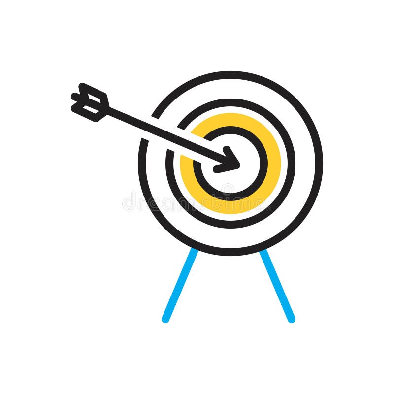 Multi Color Icon for Accurate, Achievement and Archery Stock ...