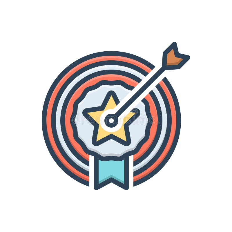 Color Illustration Icon for Achievement, Triumph and Victory Stock ...