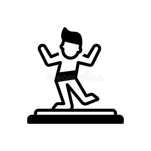 Black Solid Icon for Act, Entertainment and Talent Stock Vector ...