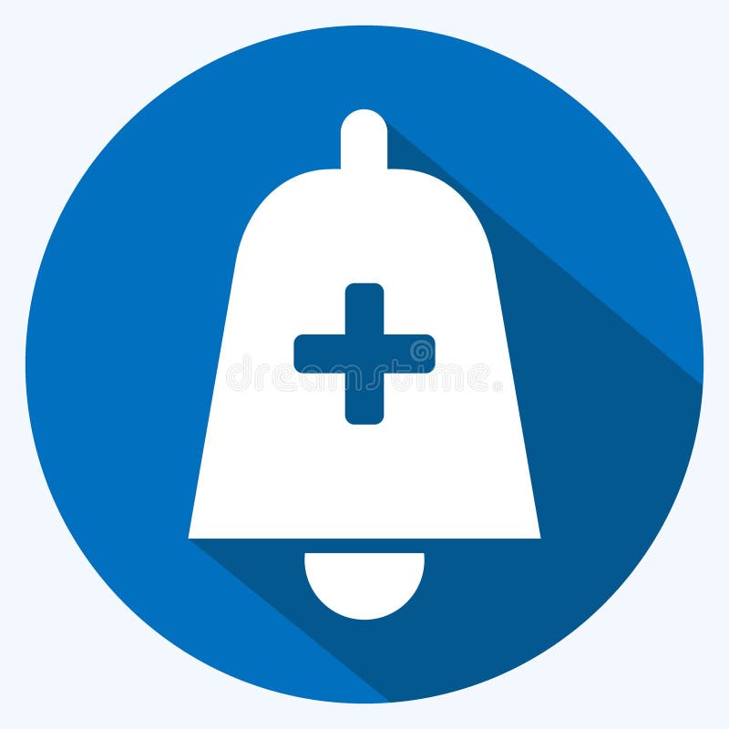 Icon Add Alert. Suitable for Infographics Symbol. Long Shadow Style ...