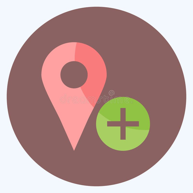 Icon Add Location. Suitable for User Interface Symbol. Flat Style ...