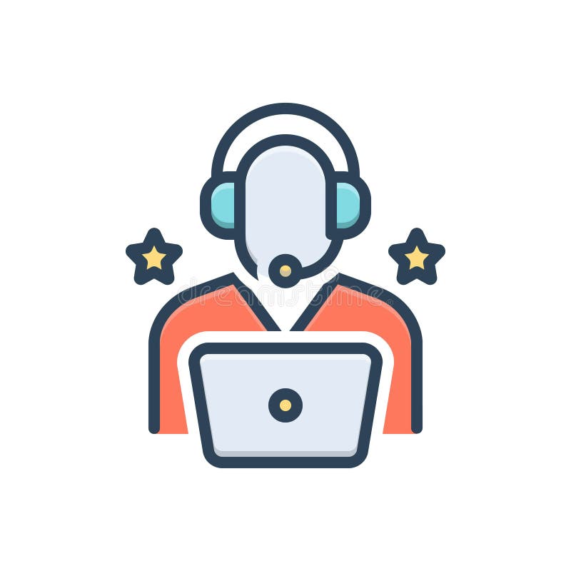 Color Illustration Icon for Admin, Provide and Director Stock Vector ...