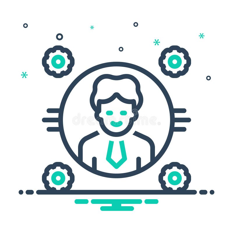 Mix Icon for Administration, Authority and Management Stock ...