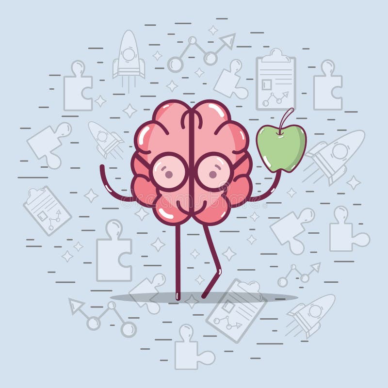Cartoon Brain Eating Stock Illustrations – 228 Cartoon Brain Eating ...
